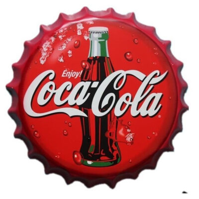 Nắp ve chai bia 35cm - Coca Cola 3 GM-50 - Tranh Thiếc Retro Vintage ...